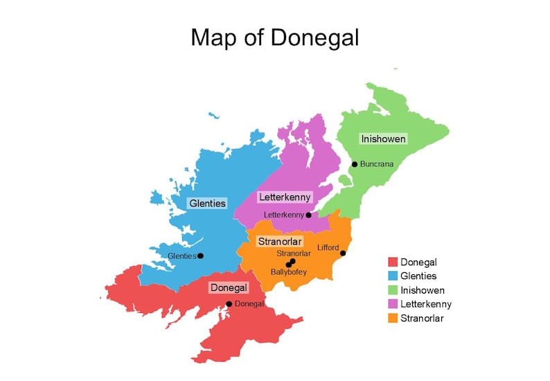 Editable Ireland Map PPT – Provinces & Counties in English and Irish ...