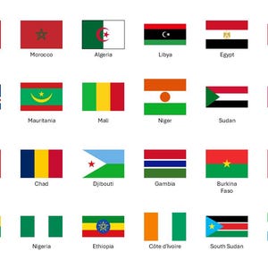 Editable Powerpoint Map of Africa With Named Countries and Regions PLUS ...
