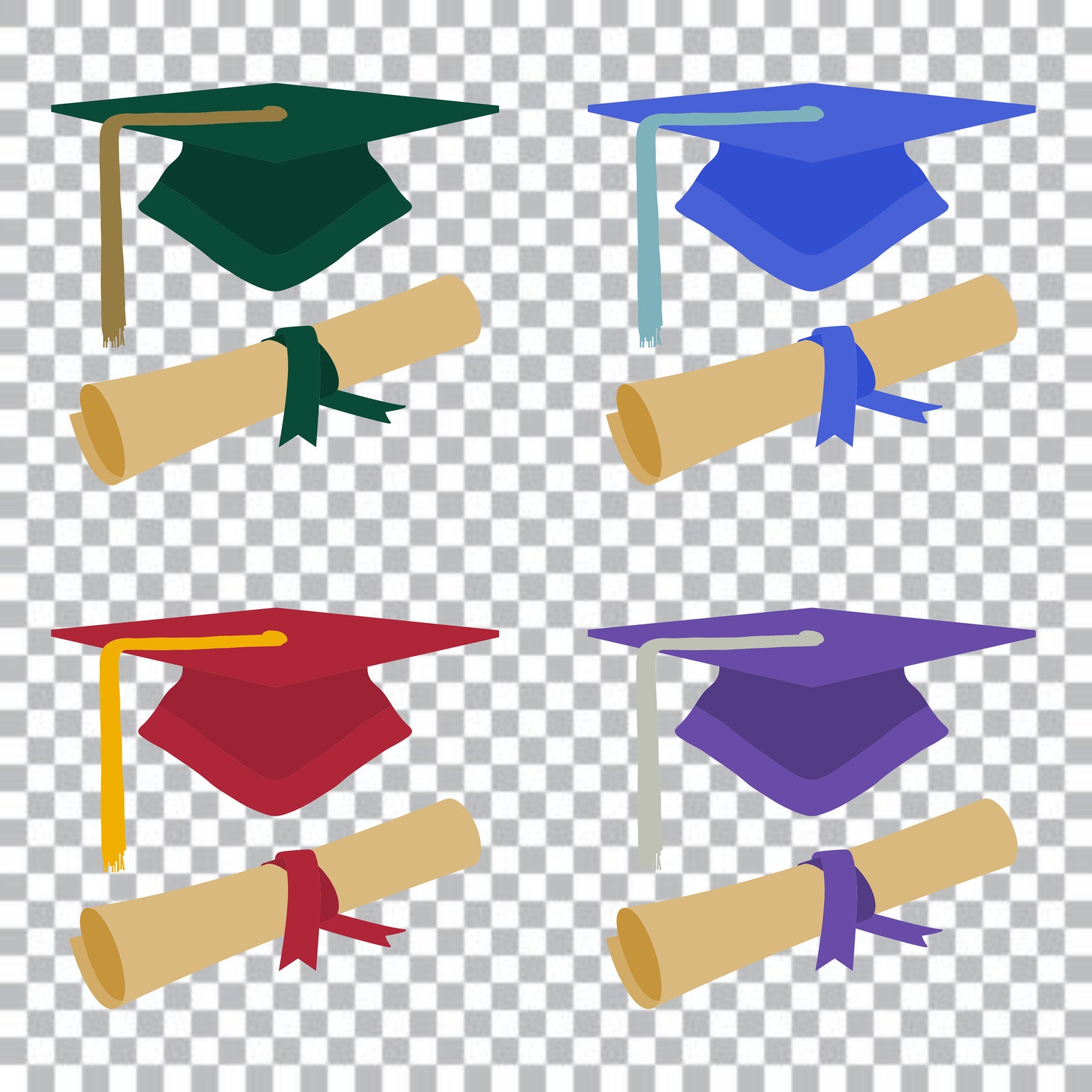 Graduation Cap SVG, Digital Download, Silhouette, Commercial License - Etsy