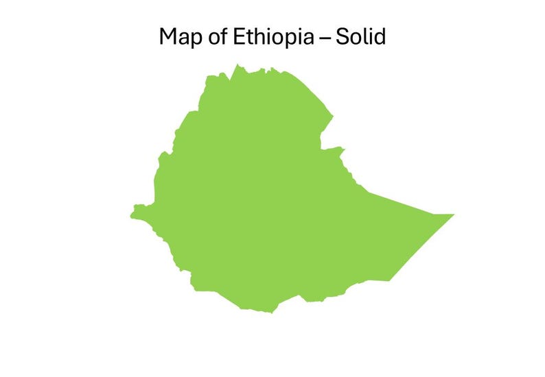 Editable Powerpoint Map of Ethiopia With Regions | Customizable ...