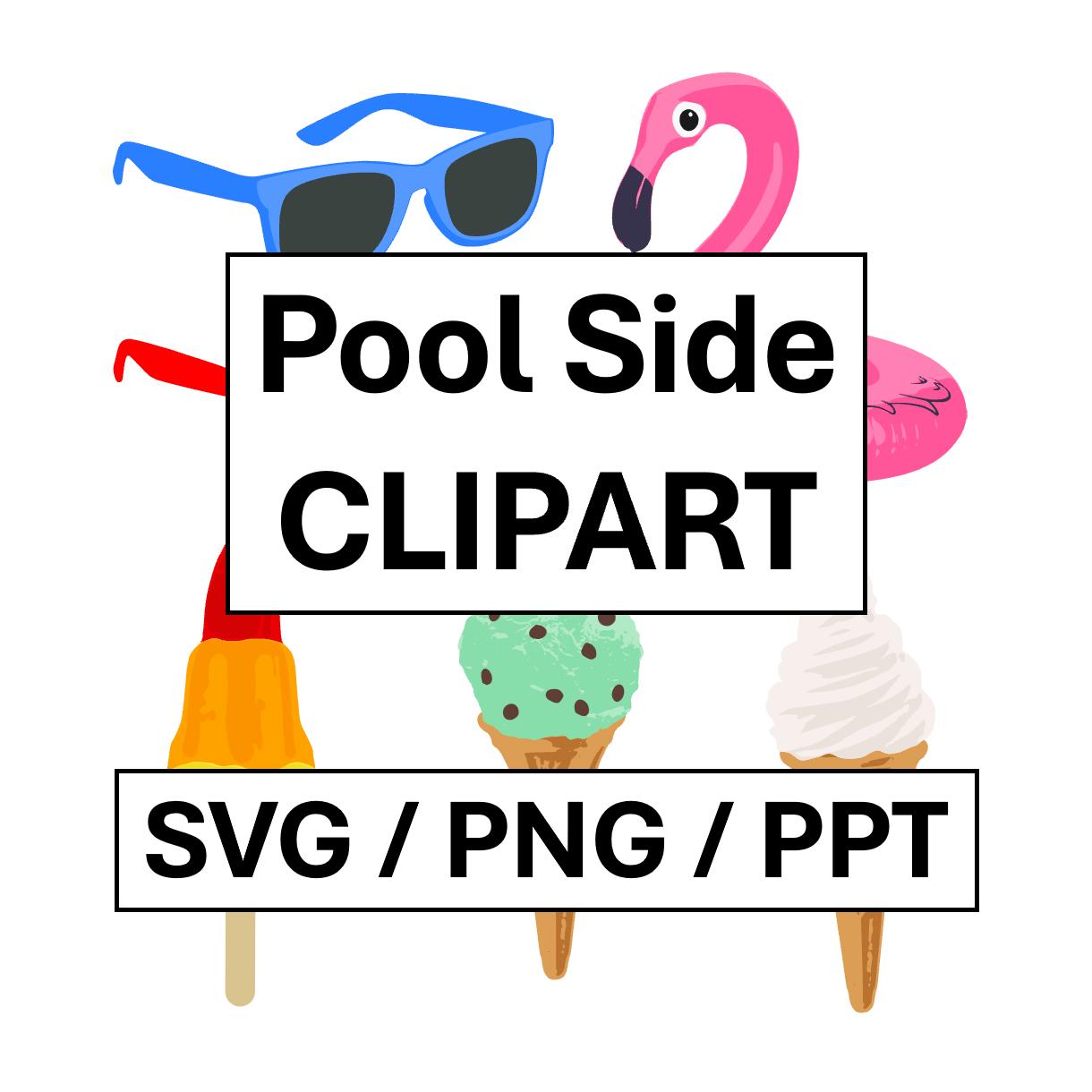 Summer Clipart Set – Sunglasses, Ice Cream, Flamingo Float | Cute ...