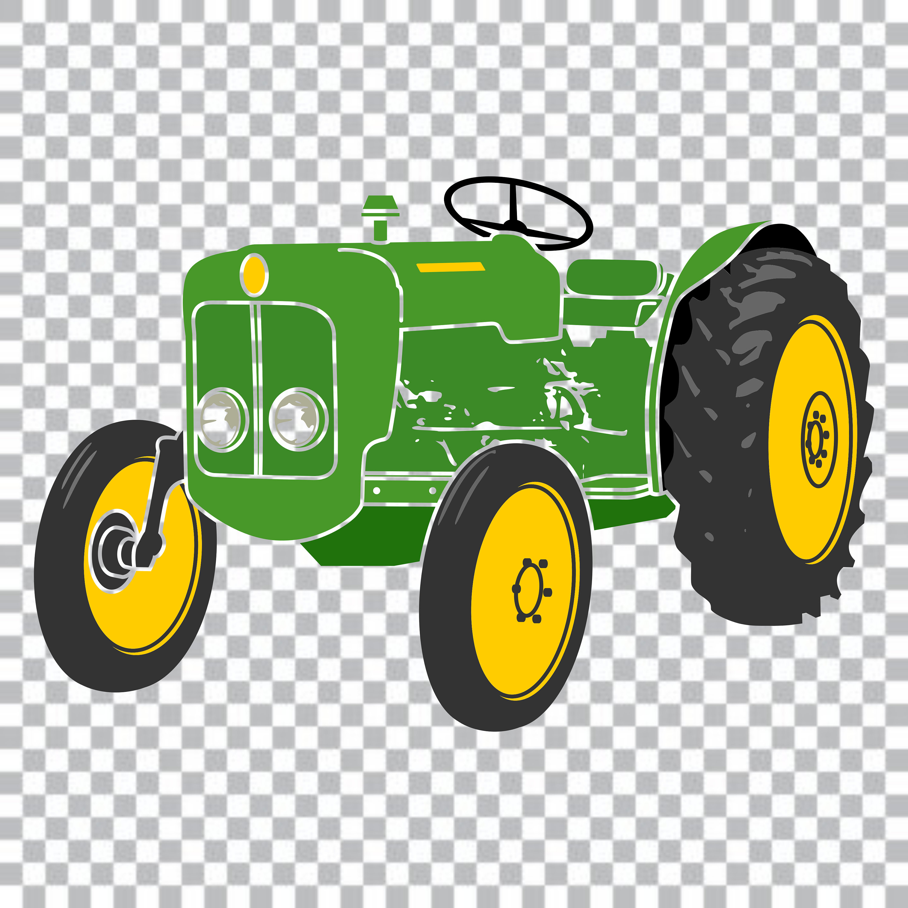 Farm Tractor SVG, John Deere SVG, 3D Tractor, Tractor PNG, Antique ...