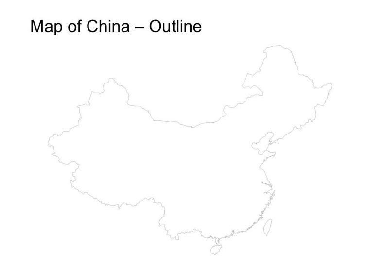 Editable Powerpoint Map of China With Provinces, Regions ...