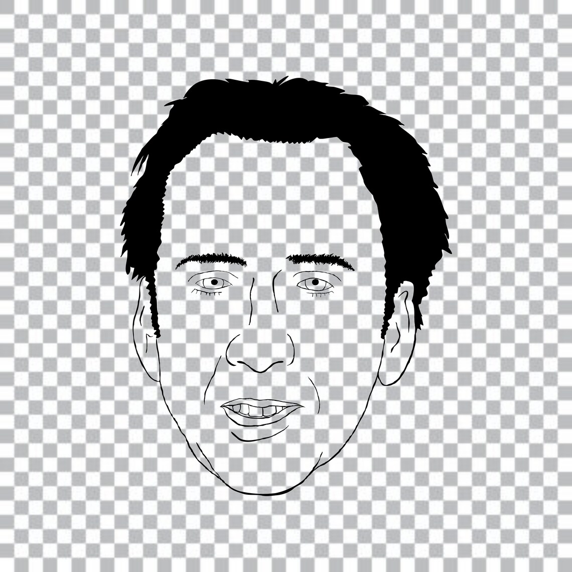 Nick Cage Clip Art Clipart Nick Cage Meme Nick Cage | Etsy