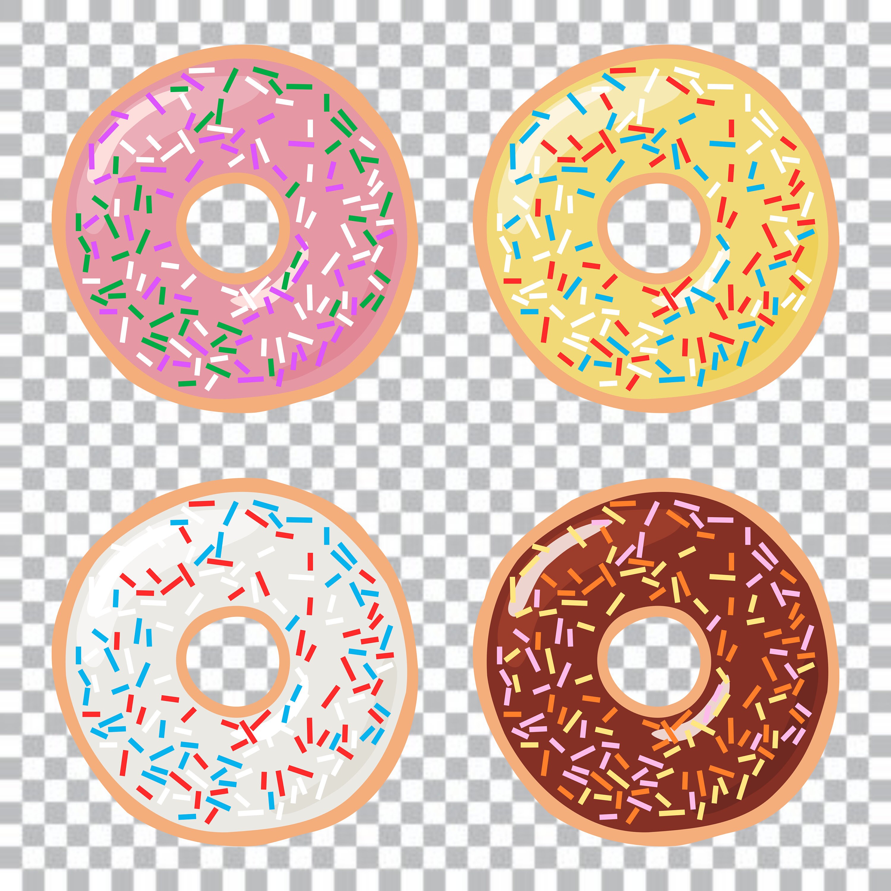 Donut SVG Doughnut SVG Silhouette Files Cake Svg Candy - Etsy