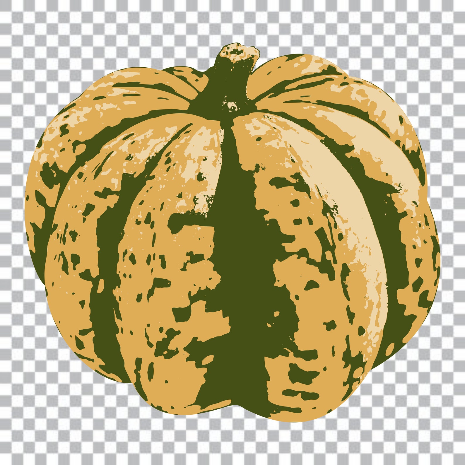 Fall Pumpkin Clip Art, Fall Clip Art, Pumpkin Stickers, PNG, Commercial ...