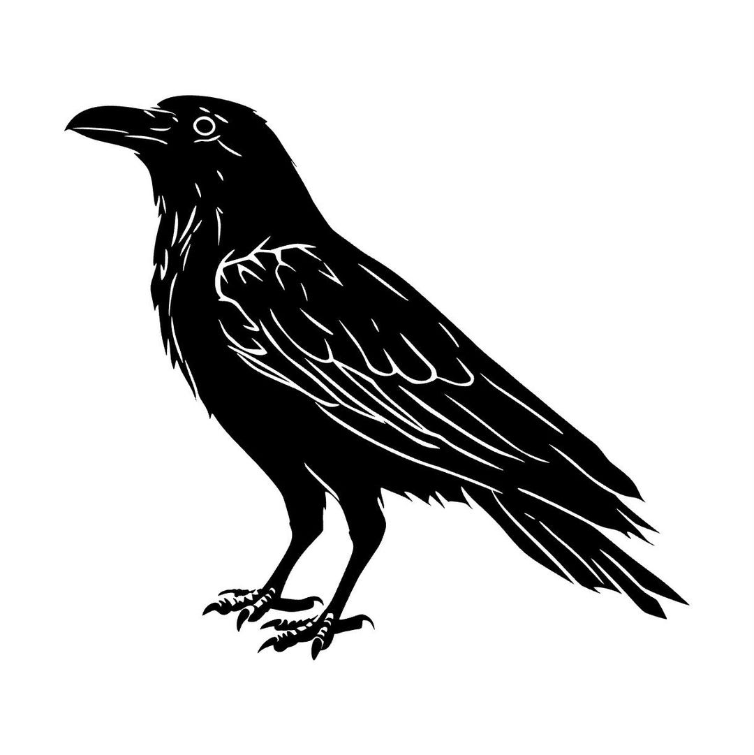 Raven Clipart – PNG, SVG, Powerpoint, Raven Graphic, Raven Svg File ...