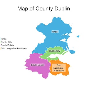 Editable Ireland Map PPT – Provinces & Counties in English and Irish ...