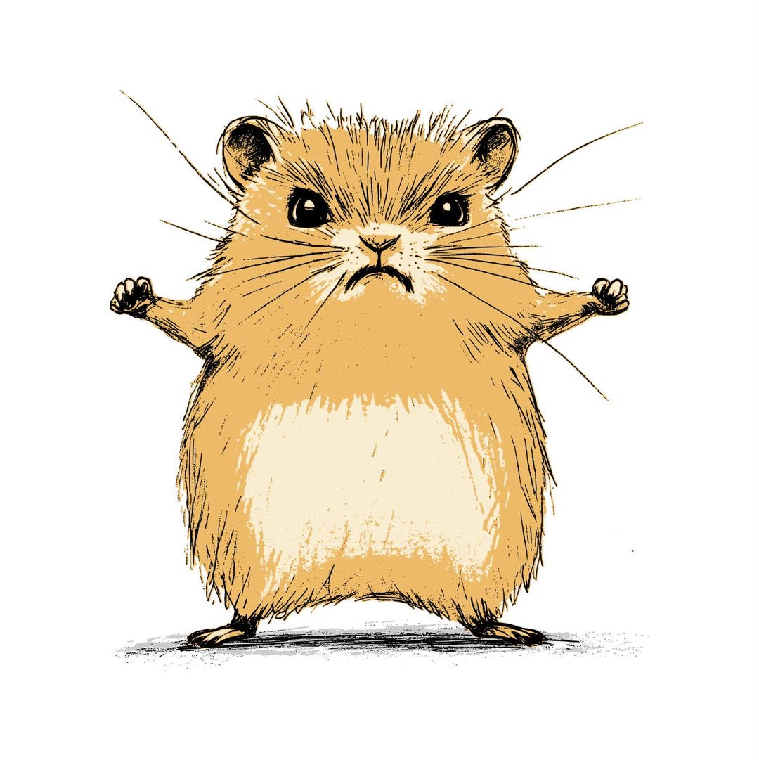 Angry Hamster Meme Clipart Bundle – PNG, SVG, and Powerpoint Formats ...