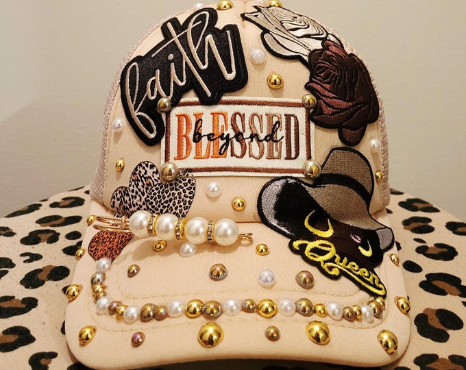 Faith/blessed Queen Trucker Hat - Etsy