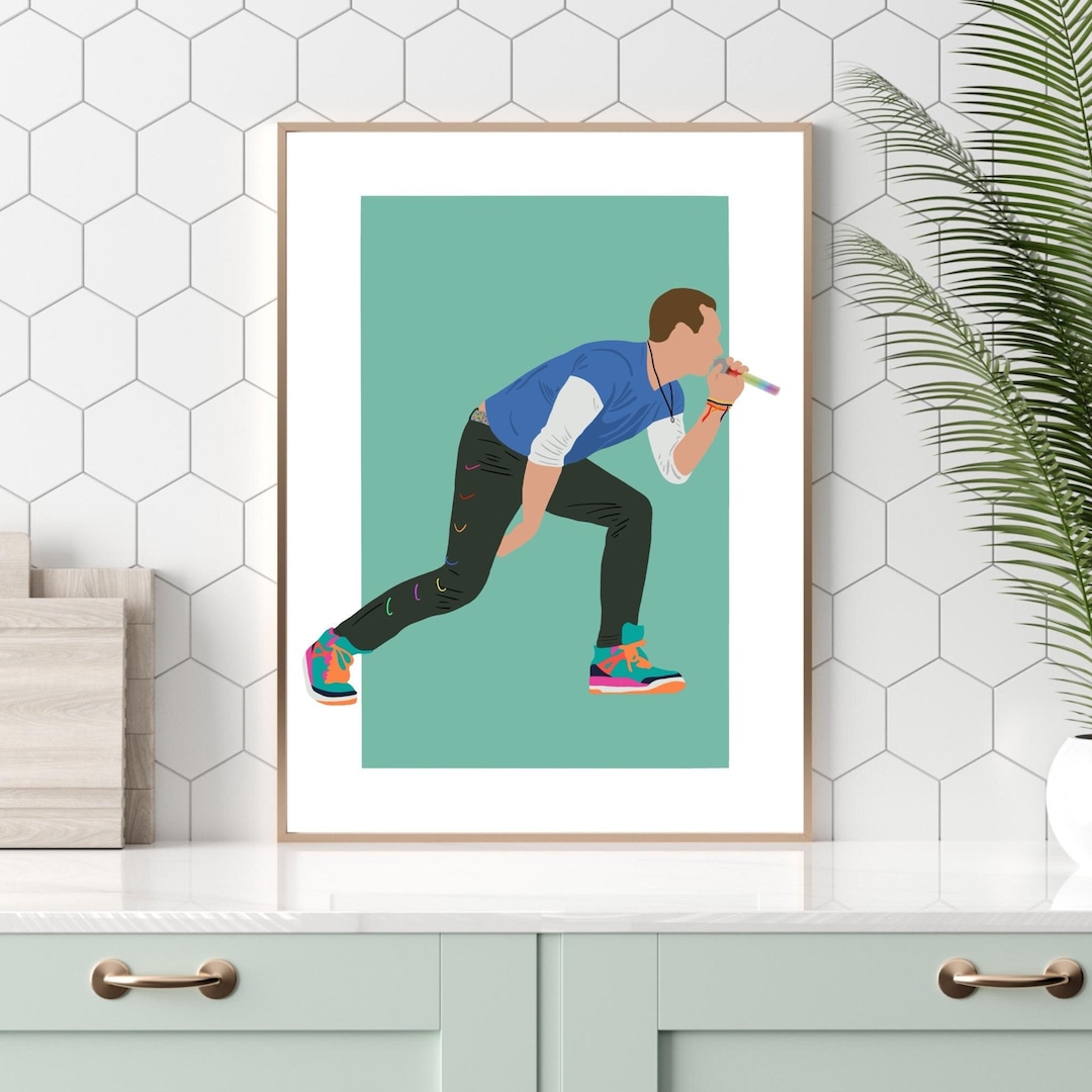 Coldplay Inspired Wall Poster Print / Coldplay Print / Chris Martin ...