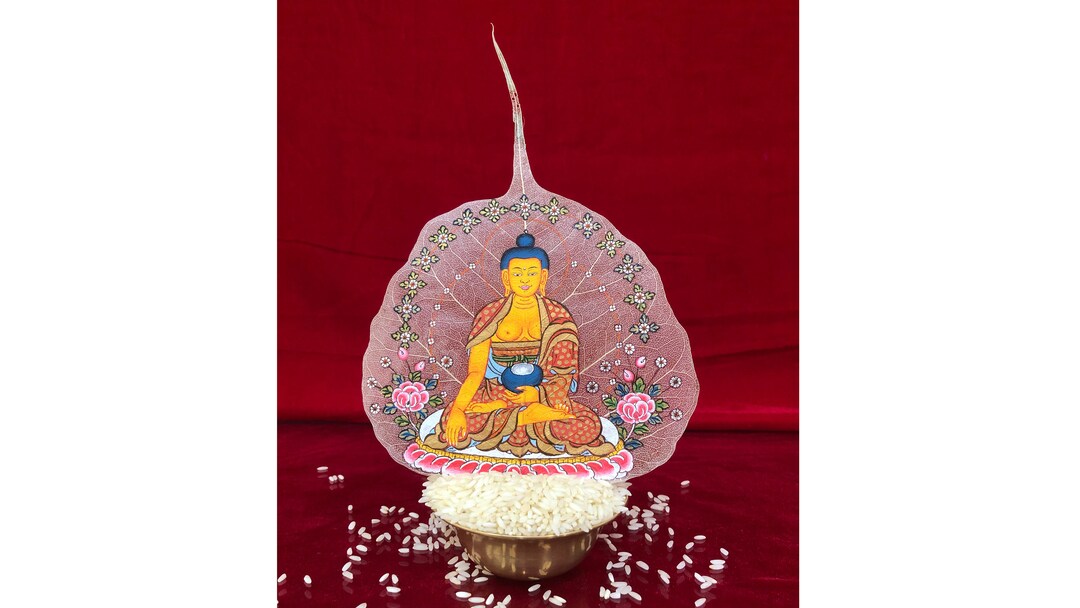Exclusive Master's Work on Bodhi Leaf Shakyamuni Buddha Thangka ...