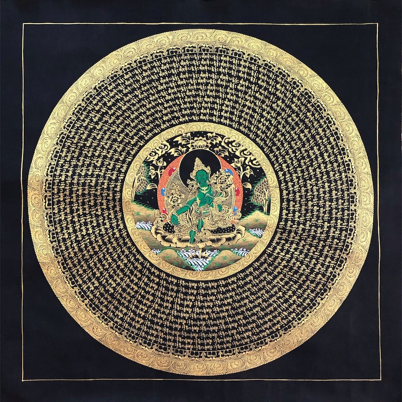 Green Mandala - Etsy