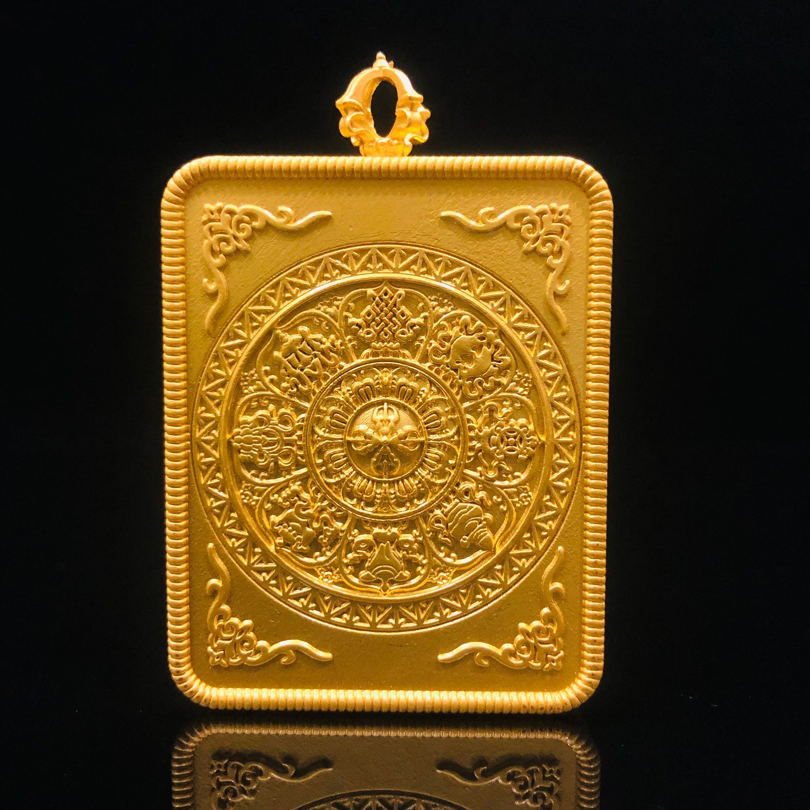 Master Quality 24k Gold White Tara Pendant, Blessed White Tara Amulet ...