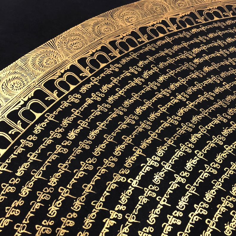 Large Size Mahakala Mantra Mandala Thangka, Genuine Hand Painted ...