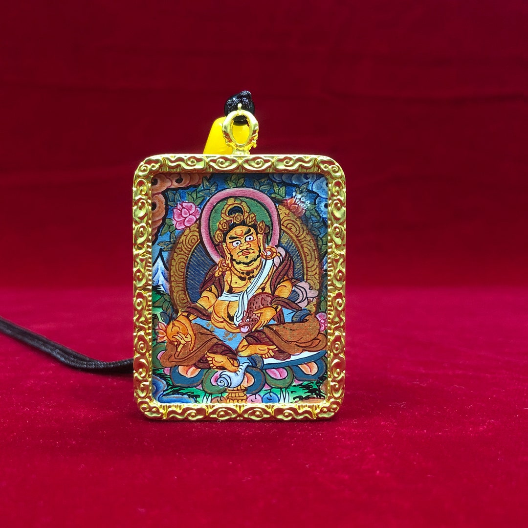 Blue Theme Dzambala Amulet, Kubera Pendant for Wealth Accumulation ...
