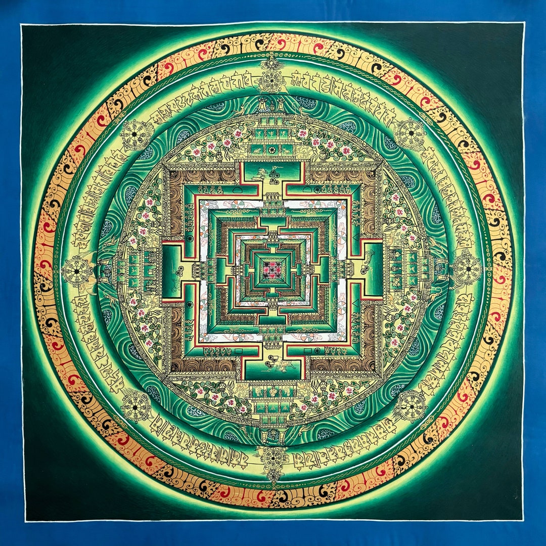 Kalachakra Mandala Thangka Painting, Wheel of Time Mandala - Etsy