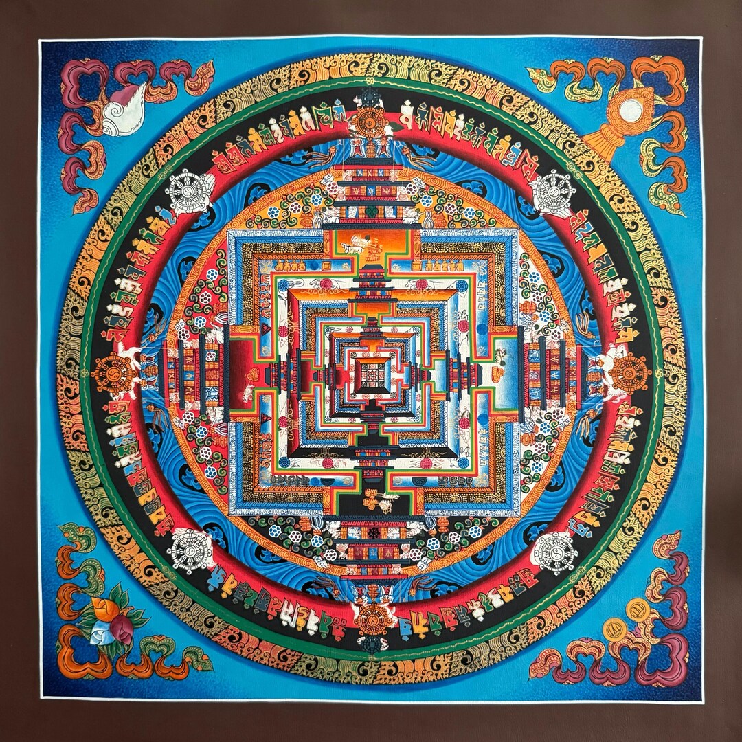 Kalachakra Mandala Thangka, Wheel of Time Mandala HH Dalai Lama - Etsy