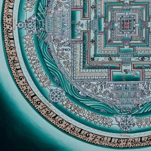 Kalachakra Mandala Thangka, Wheel of Time Mandala HH Dalai Lama - Etsy