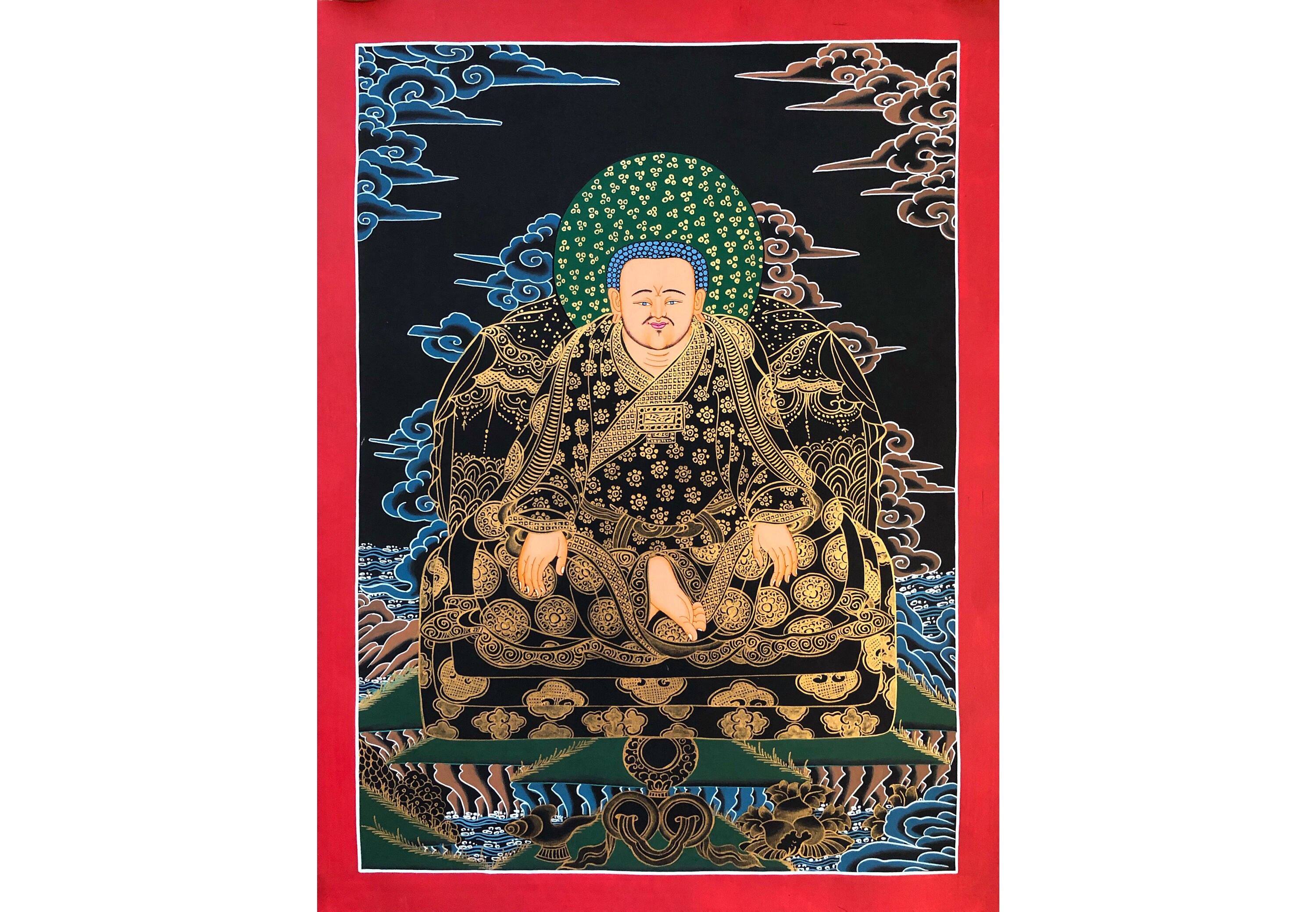 Guru Marpa Thangka Marpha Thangka Art Genuine Hand Painted - Etsy