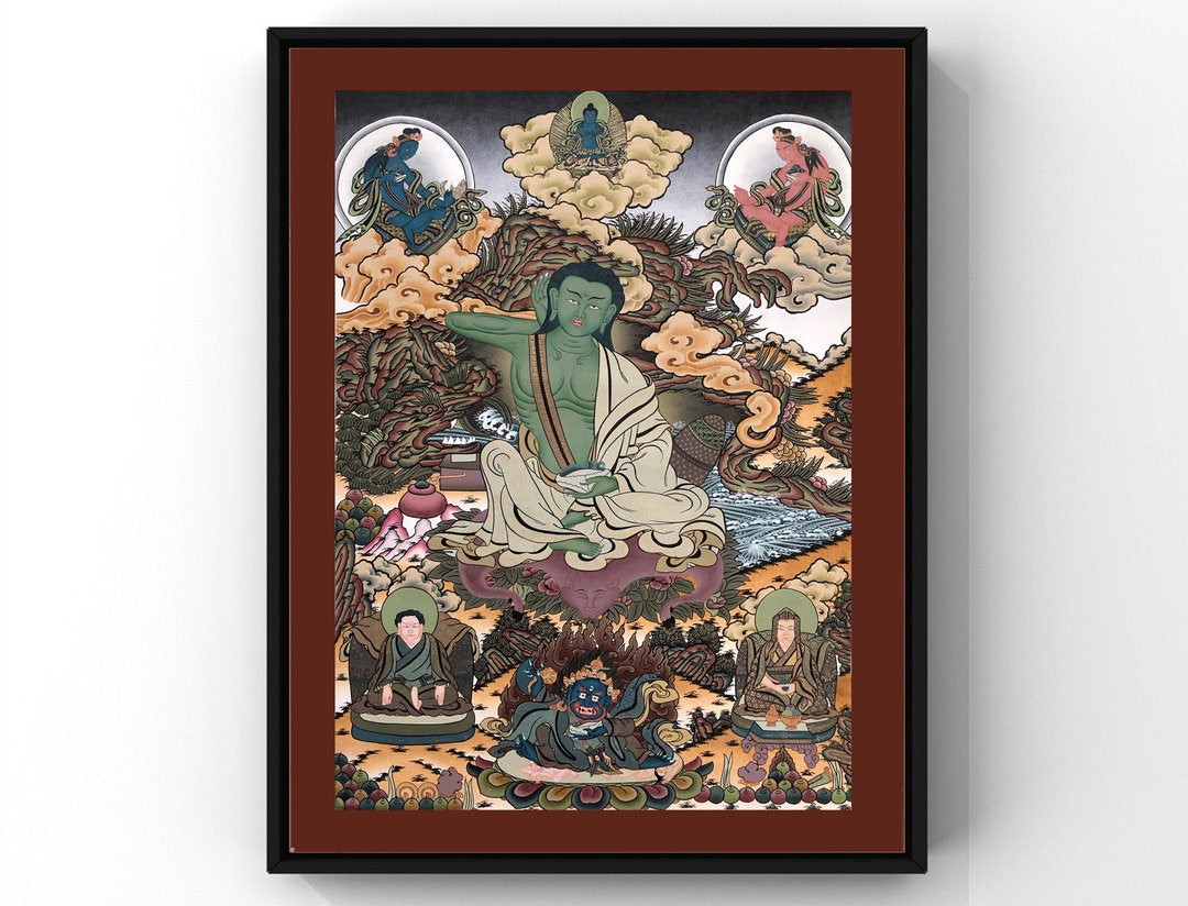 Master Quality Milarepa Thangka, Genuine Hand Painted Tibetan Thangka ...