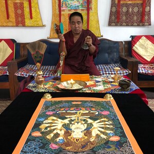 107cmx80cm Cundi Hand Painted Canvas Cotton Tibetan Thangka From Nepal ...