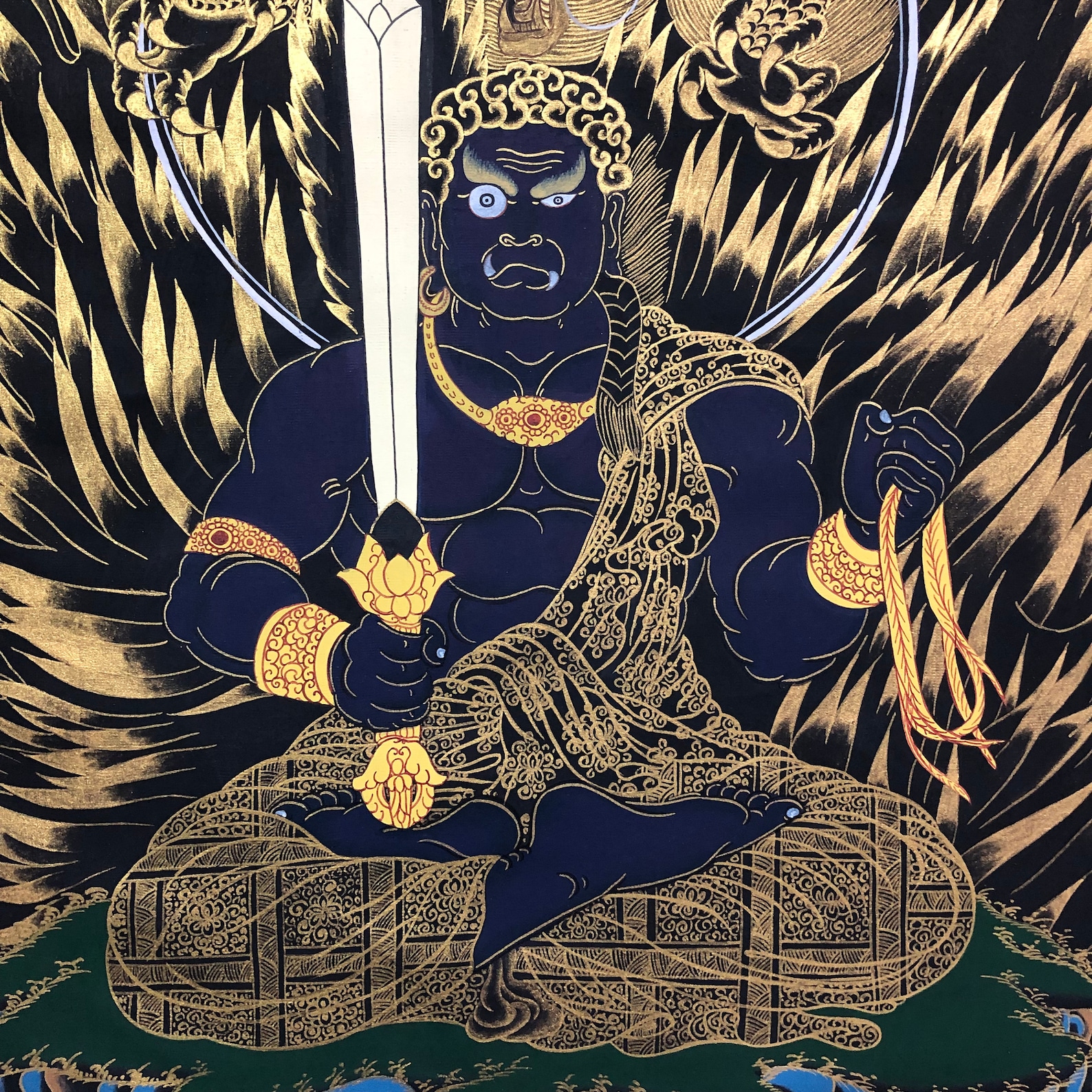 Acala Thangka Painting Handmade Sacred Thangka Painting for | Etsy