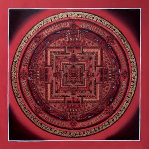 Kalachakra Mandala Thangka, Wheel of Time Mandala HH Dalai Lama - Etsy
