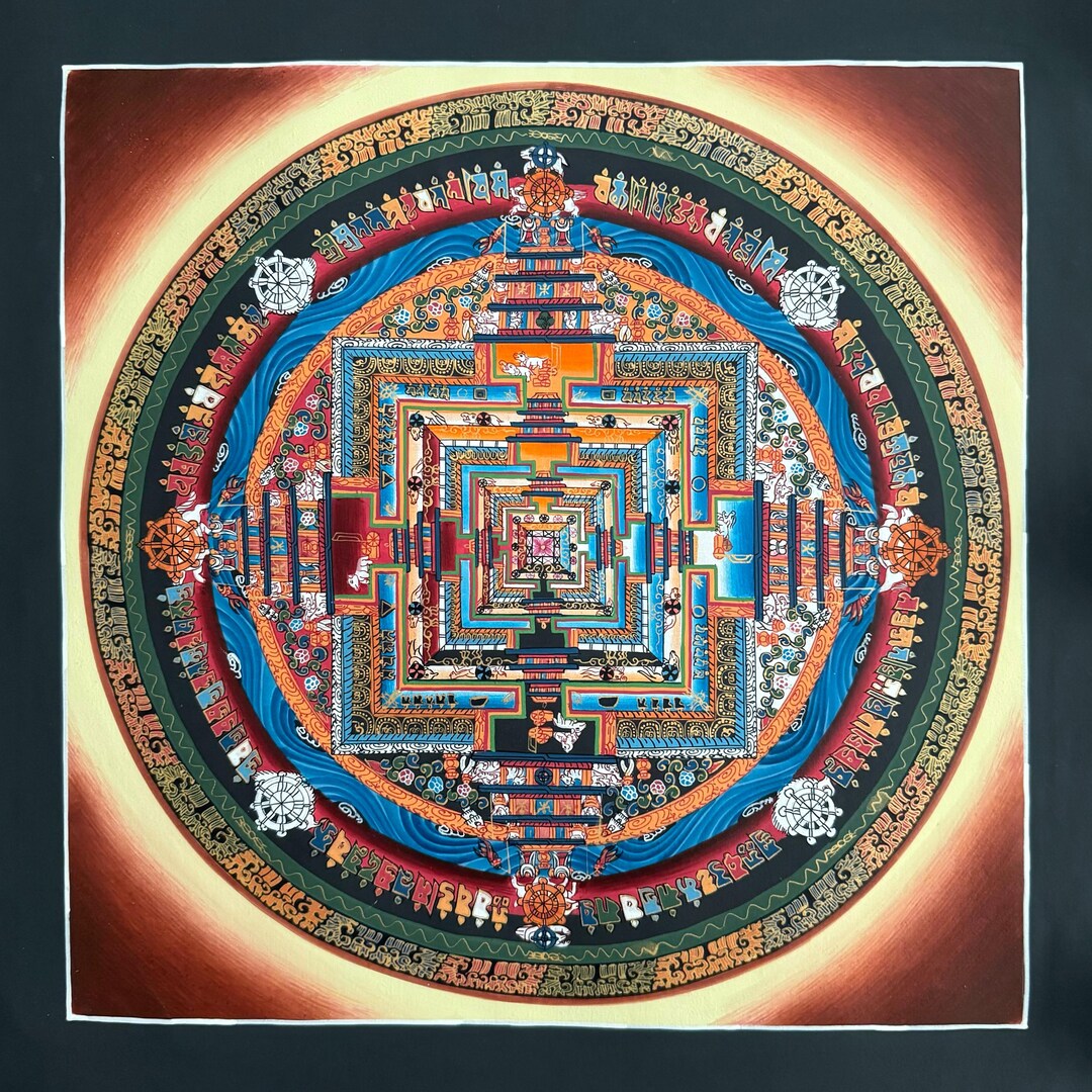 Kalachakra Mandala Thangka, Wheel of Time Mandala HH Dalai Lama - Etsy