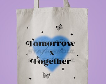 TXT Tote Bag Inspired, Tomorrow X Together Album, MOA Kpop Gift, Eco ...