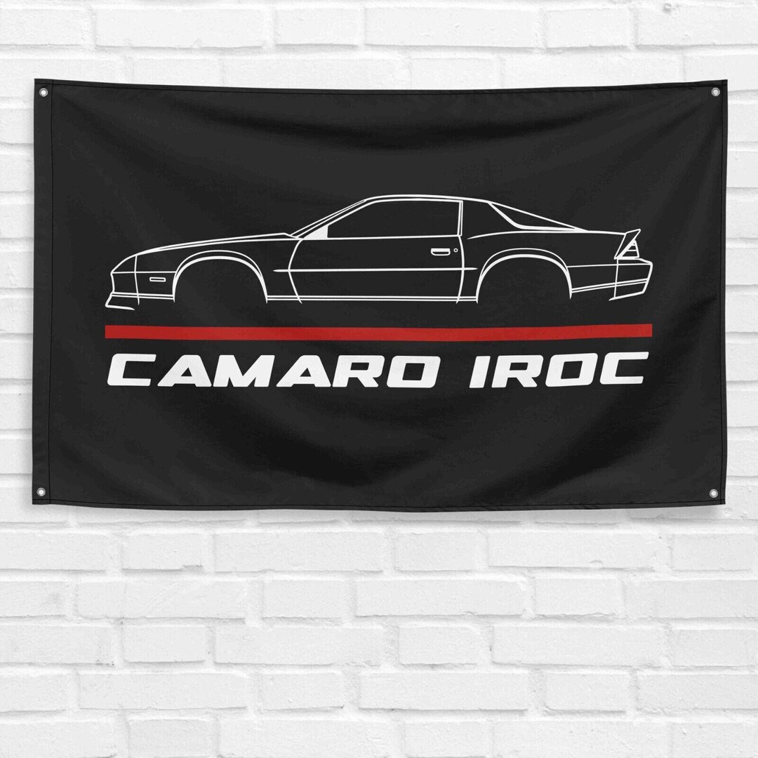 For Chevrolet Camaro Iroc 1986 Car Enthusiast 3x5 Ft Flag Gift Banner ...