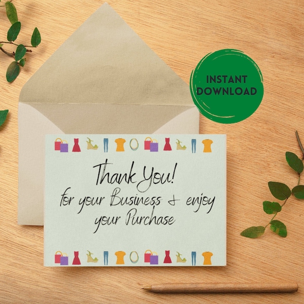 Ebay Thank You Card - Etsy