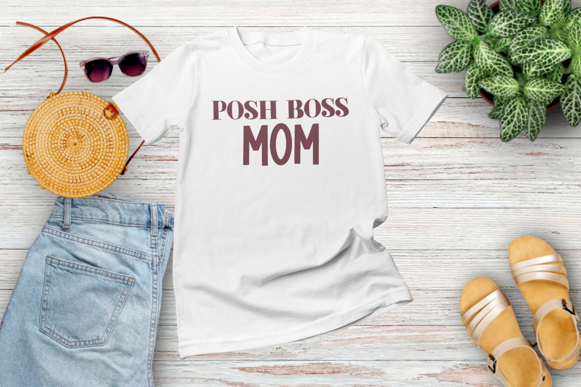 Posh Boss Mom Ladies T-shirt, Bella & Canvas T-shirt, Poshmark Shirt ...