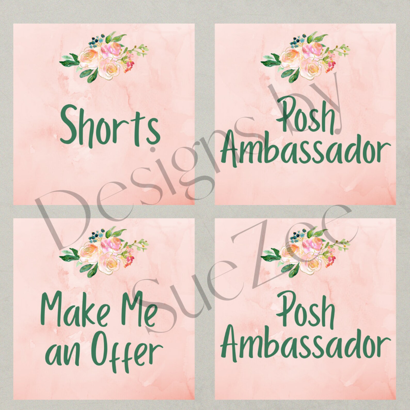 Poshmark Closet Signs, Poshmark Sign, Category Listing, Organizational ...