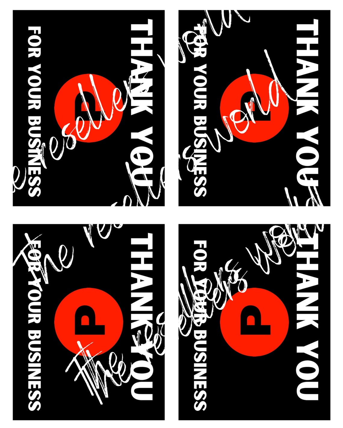 Depop Thank You Card Template, Resellers Thank You Note, Depop Thank ...