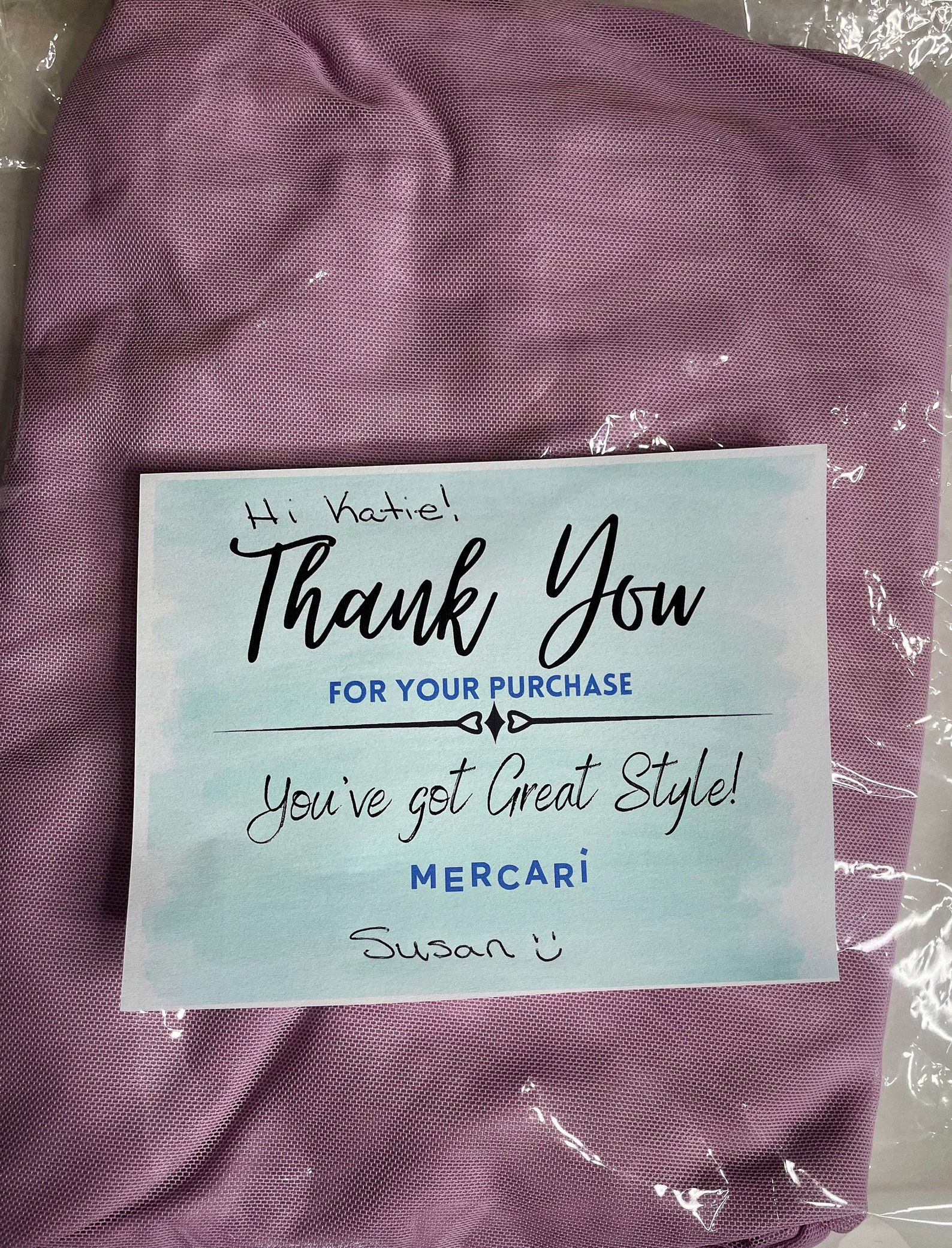 Thank You Note for Mercari, Thank You Card Mecari, Mercari Thank You ...