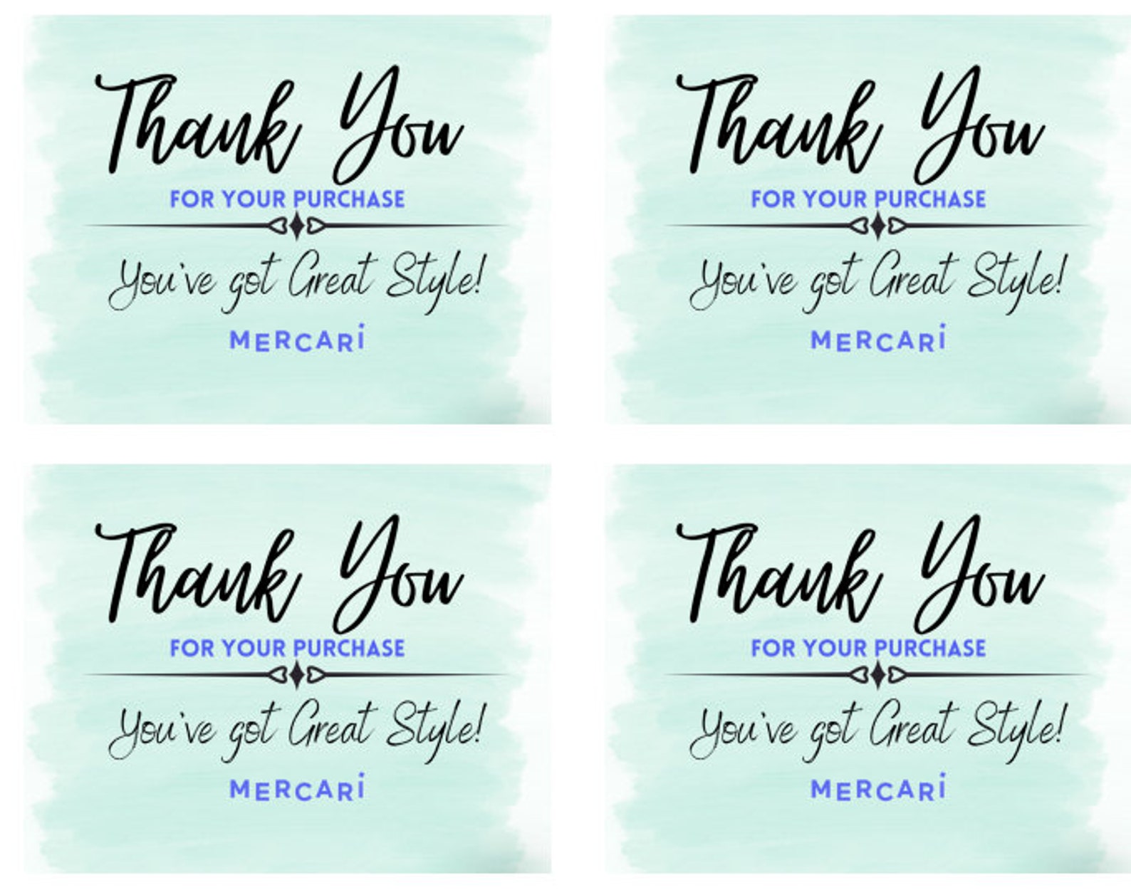 Thank You Note for Mercari, Thank You Card Mecari, Mercari Thank You ...