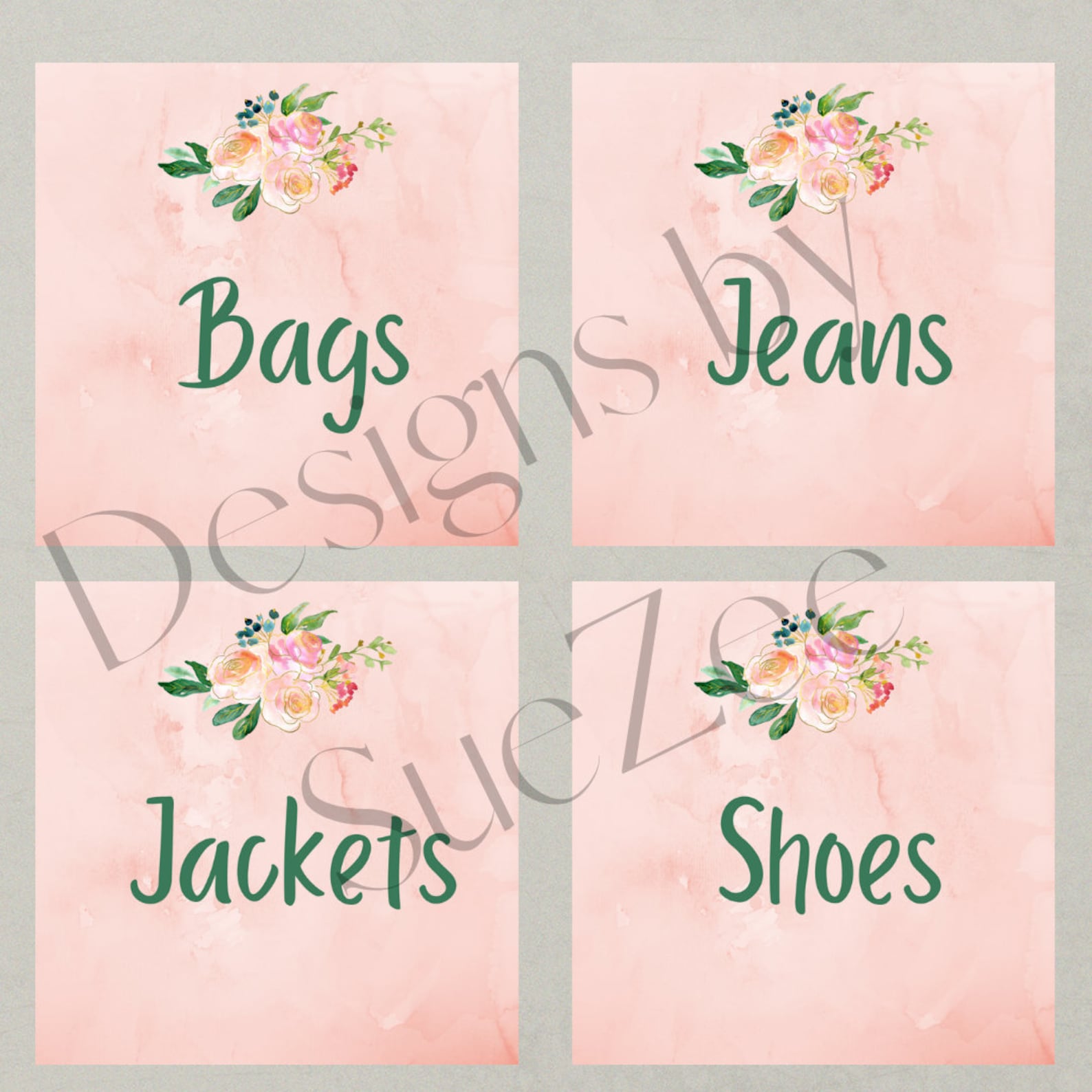 Poshmark Closet Signs, Poshmark Sign, Category Listing, Organizational ...