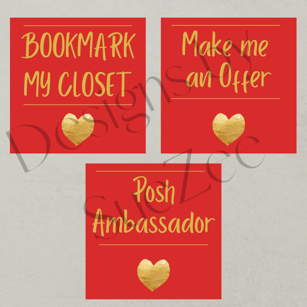 Poshmark Closet Signs, Poshmark Signs, Category Listing, Organizational ...