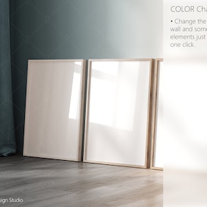 Three Frame Mockup, Interior Mockup, Color Change, Editable Mock Up ...