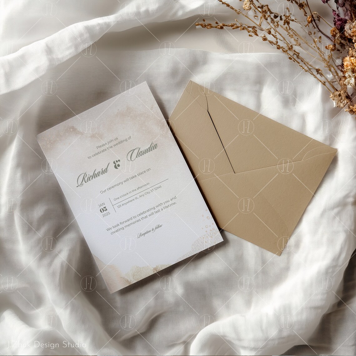 Invite Mockup, Wedding Card Mockup, Wedding Invitation Mock Up ...