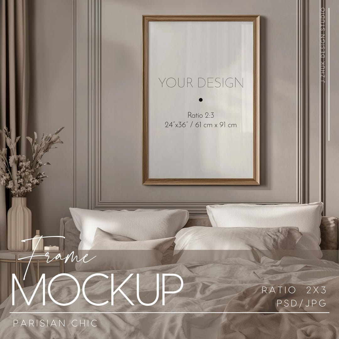 Interior Frame Mockup, One Frame Mock Up, Parisian Style Interior, One ...