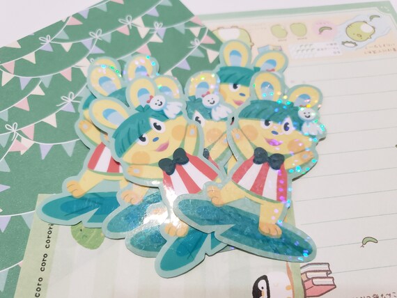 Paper & Party Supplies Animal Crossing Villager Vinyl Stickers Etoile ...