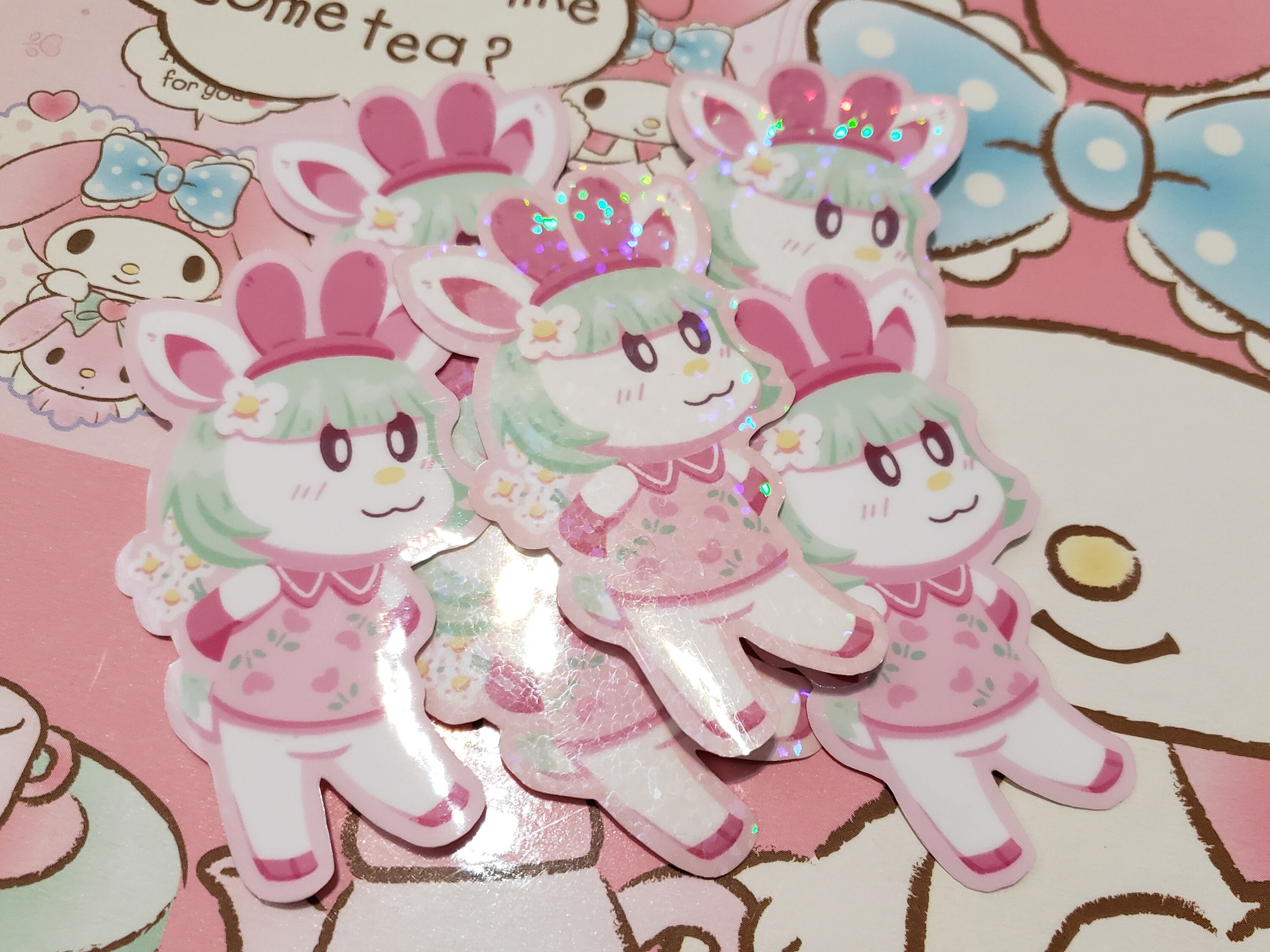 Paper & Party Supplies Animal Crossing Villager Vinyl Stickers Etoile ...