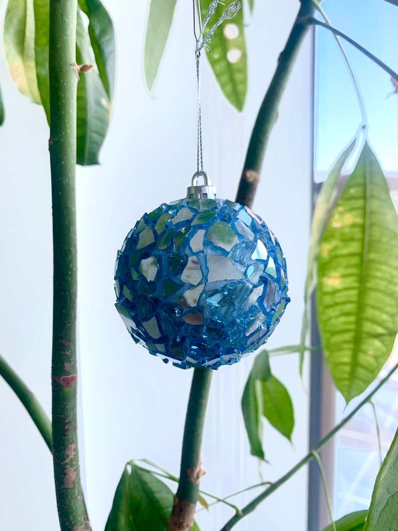 Broken Glass Hanging Garden Ornament X 4 - Etsy