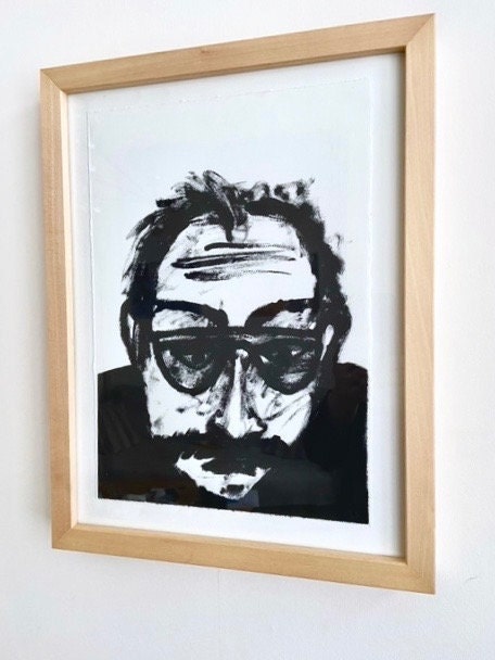 Original Artwork-portrait-screen Print for Home Decor-wall - Etsy