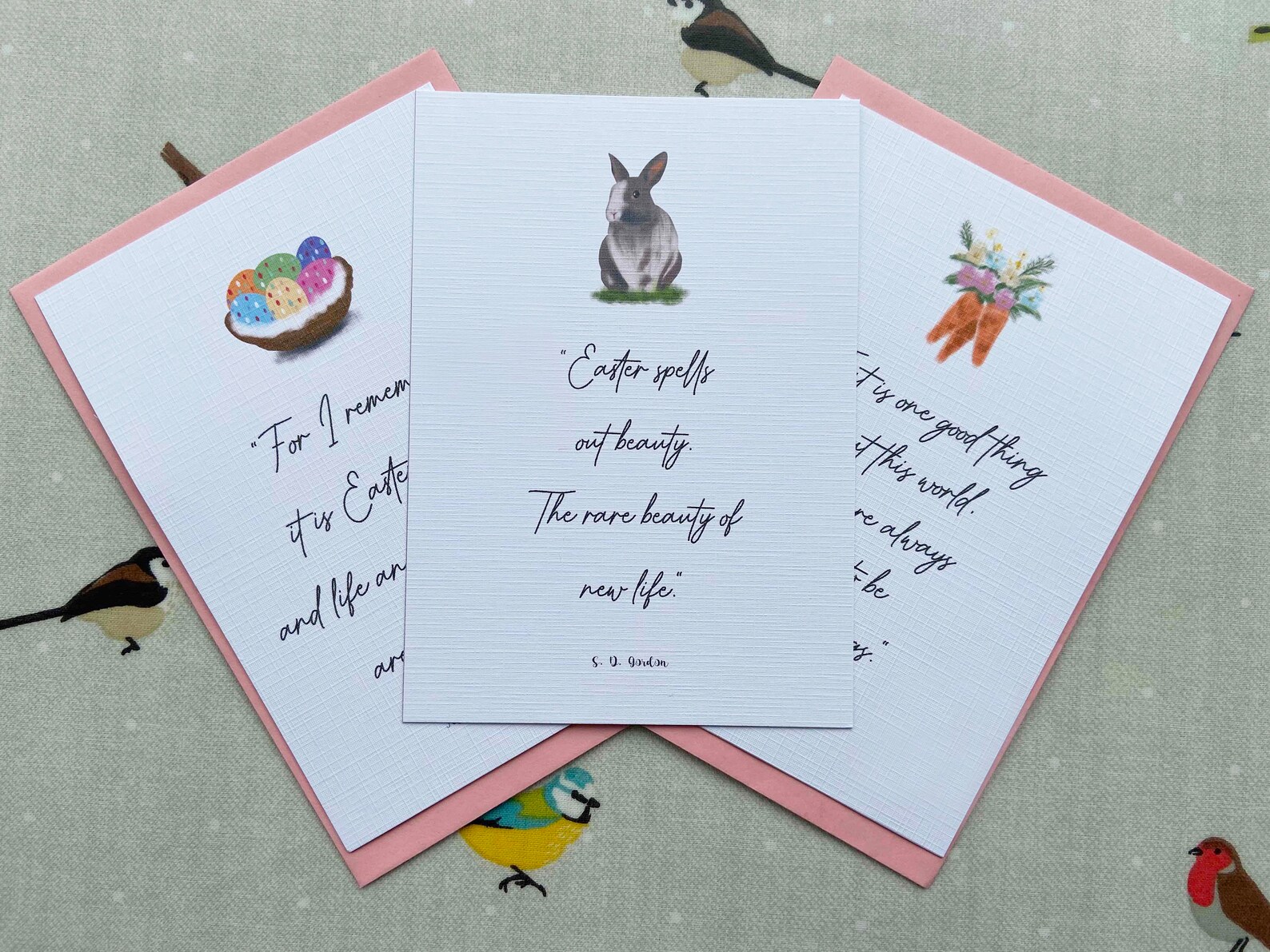 Pack of Easter Cards UK / Easter Quotes Card Set / Easter | Etsy