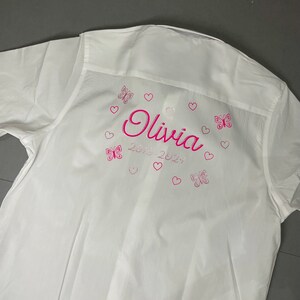 Leavers Shirt, Butterfly and Hearts, Pink , Iron On, Yr6, College, Yr ...