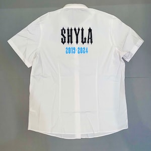 School Leavers Shirt, TRAPSTAR, Many Colours Available, Personalised ...