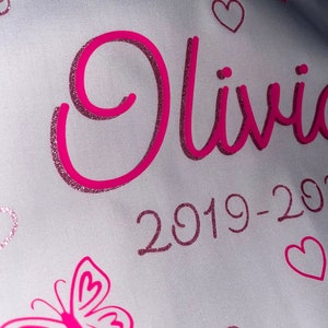 Leavers Shirt, Butterfly and Hearts, Pink , Iron On, Yr6, College, Yr ...